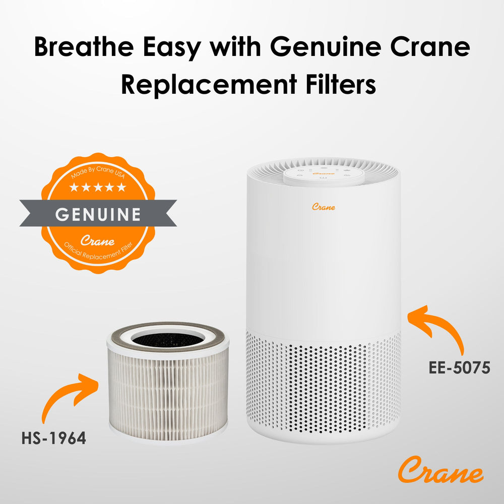 Hogar Crane Baby Crane EE-5075 Air Purifier Replacement HEPA Filter - White